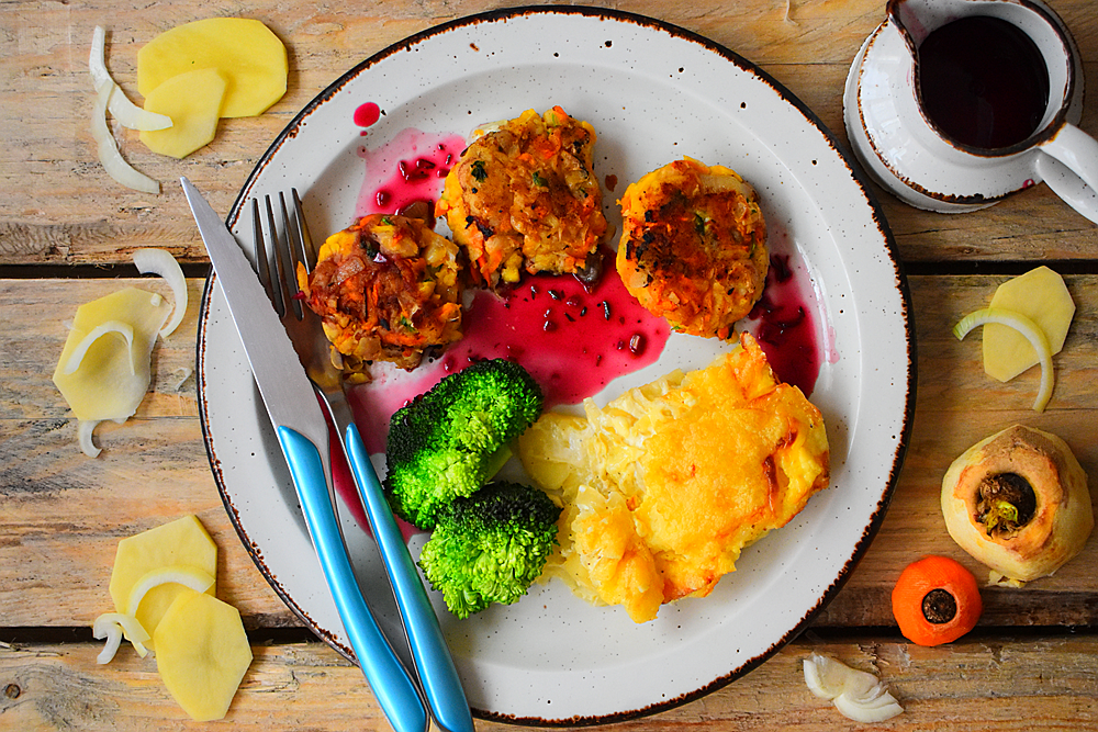 Butter Bean Patties with Dauphinoise Potatoes | Recipe | SoCook