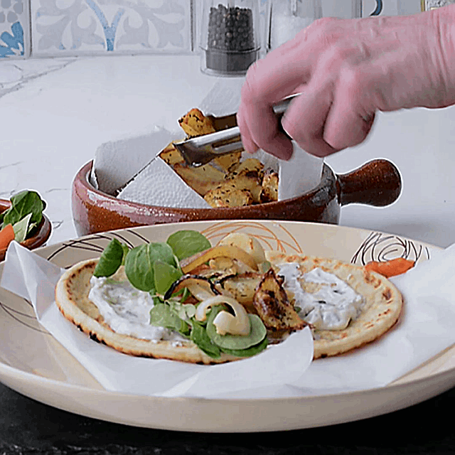 Grilled Chicken Gyros Kebabs Recipe | SoCook